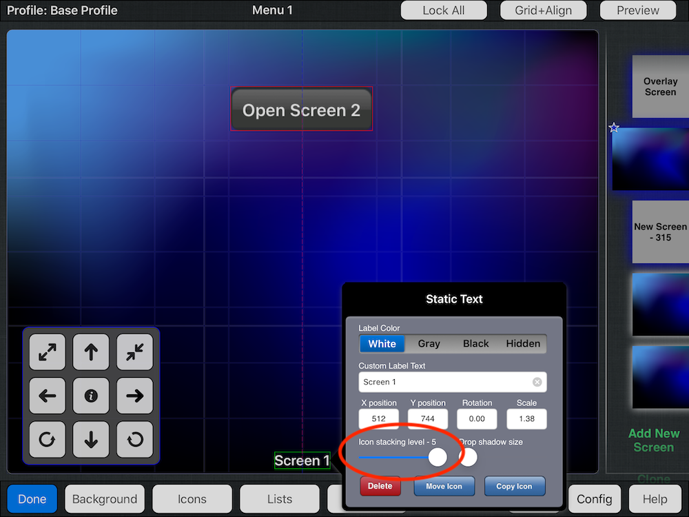 Icon Stacking on Blueprints – eKeypad Mobile Solutions